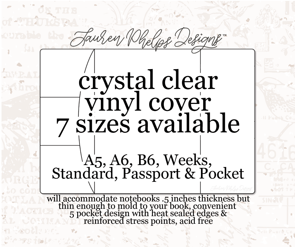 Clear Soft Vinyl Notebook Cover – Cute Stickers Only
